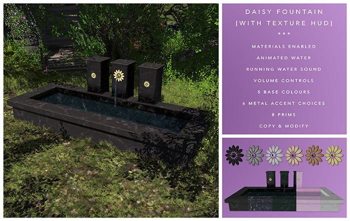 Second Life Marketplace - [F] Daisy Fountain